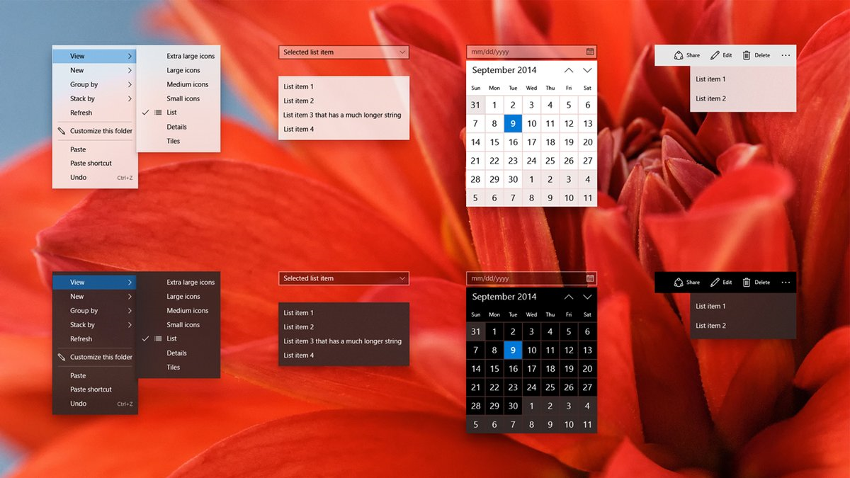 Fluent Design llega a los menús contextuales y sombras - Microsoft Insider