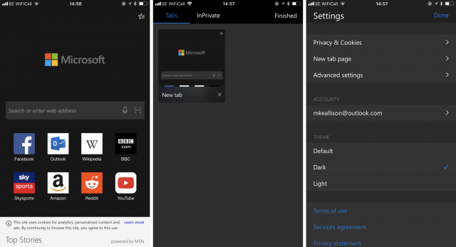 Microsoft Edge Beta para iOS introduce la búsqueda visual y más ...