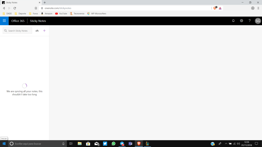 Ya puedes entrar en Microsoft Sticky Notes de forma online