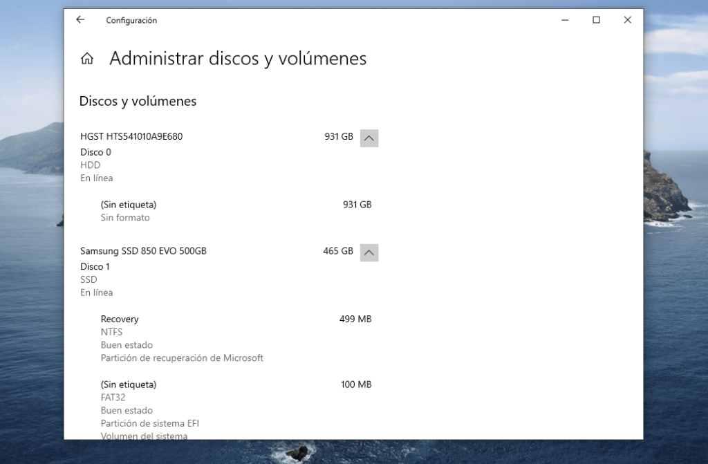 Este es el nuevo Administrador de Discos de Windows 10 | Microsofters