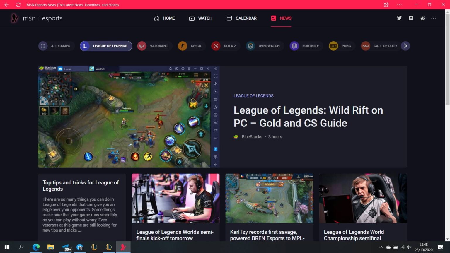 MSN Esports Hub, la web definita para los amantes de los esports