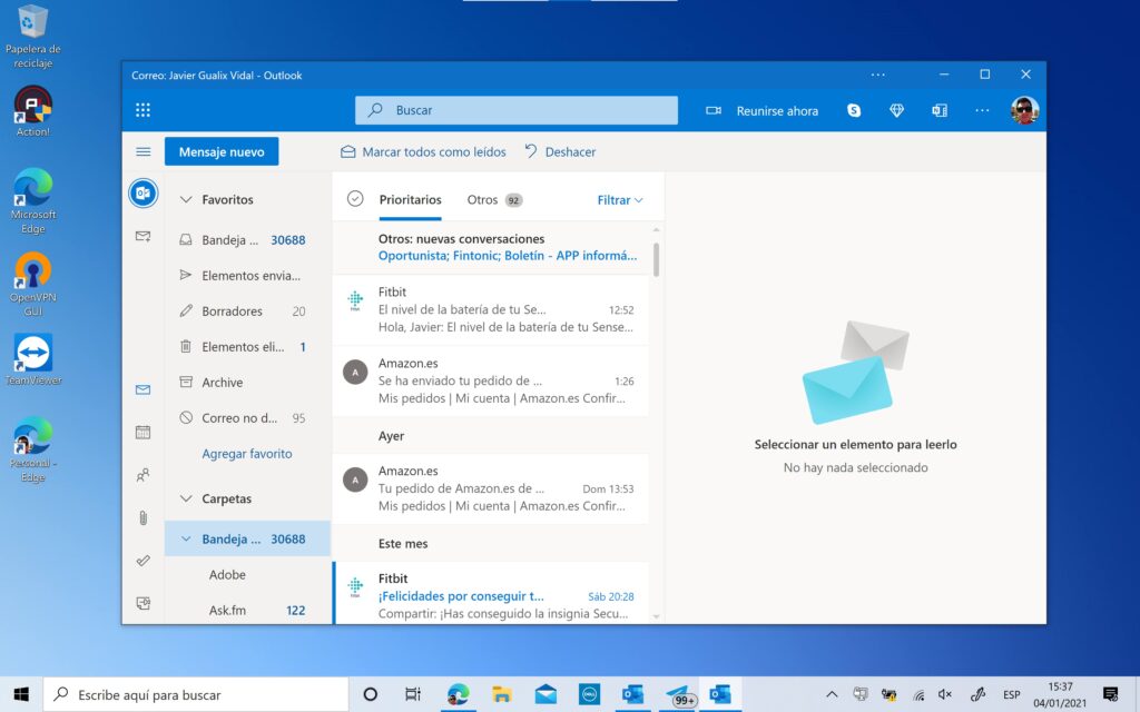 Microsoft trabaja en Outlook para Windows 10 y Mac basado en la web