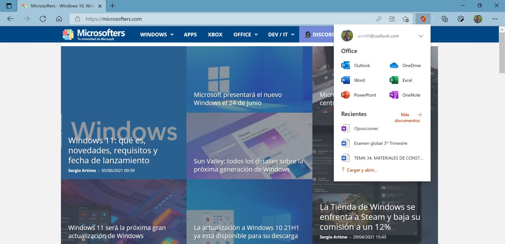 Muy pronto tendremos extensión de Outlook en Edge y Chrome | Microsofters
