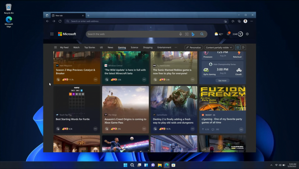 Microsoft Edge el mejor navegador para Gaming