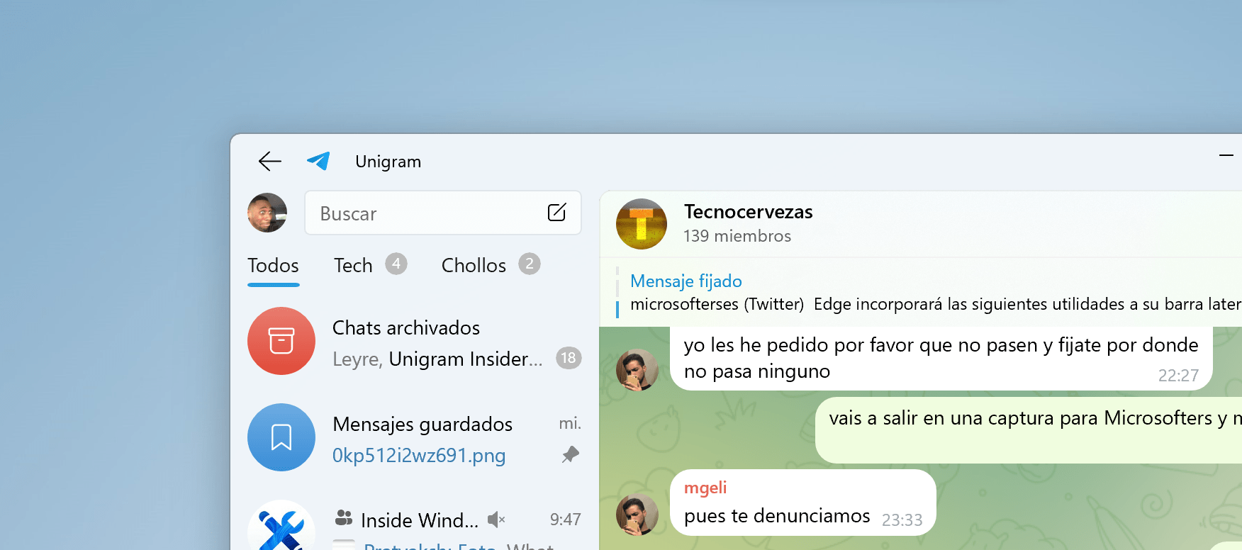 Unigram 8.8 llega con un gran rediseño para Windows 11 | Microsofters
