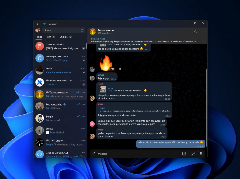 Unigram 8.8 llega con un gran rediseño para Windows 11 | Microsofters