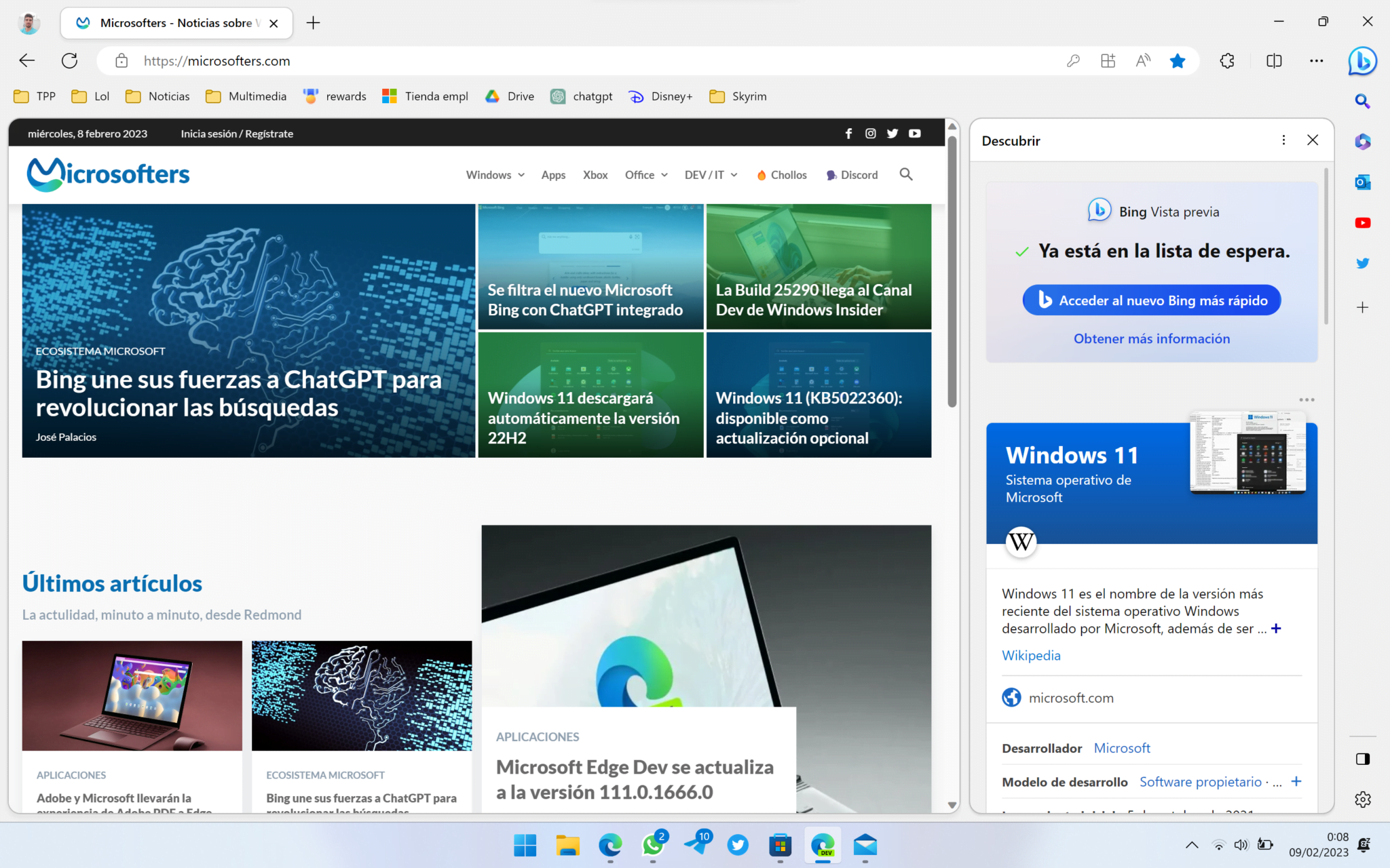 Así es el nuevo Microsoft Edge y su integración con la IA de Bing ...