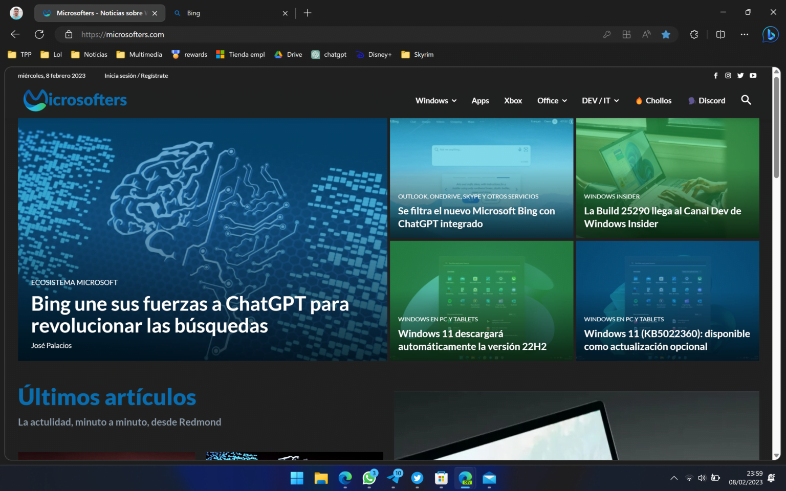 Así es el nuevo Microsoft Edge y su integración con la IA de Bing ...