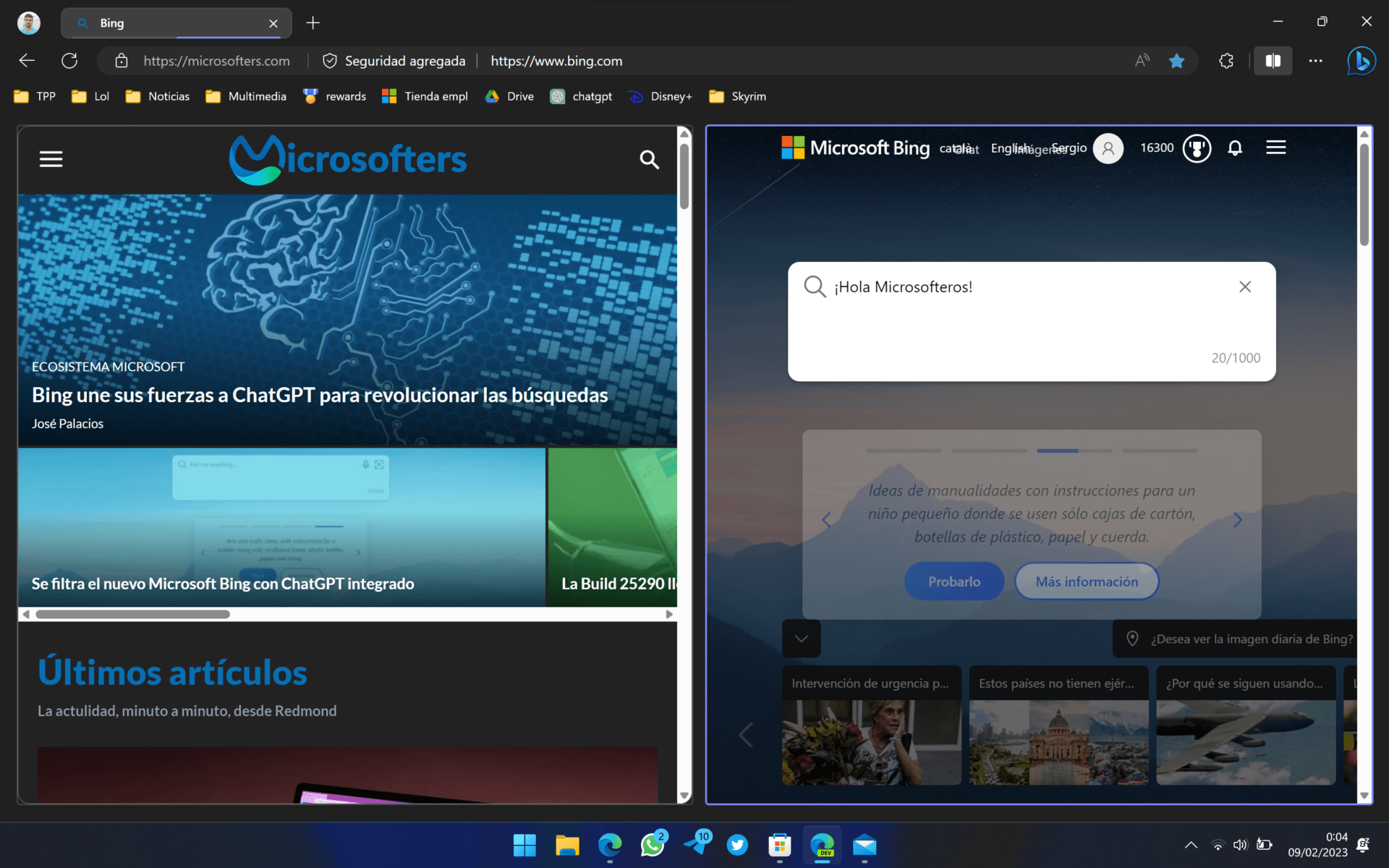 Así es el nuevo Microsoft Edge y su integración con la IA de Bing ...