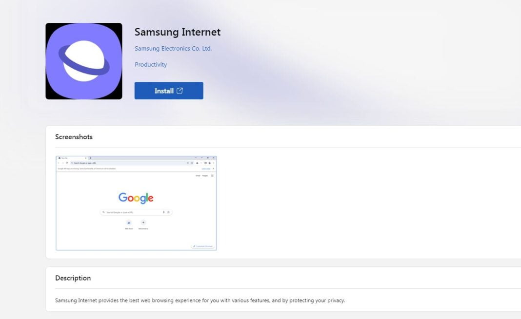 Samsung Browser: el nuevo navegador web de Samsung para Windows ...