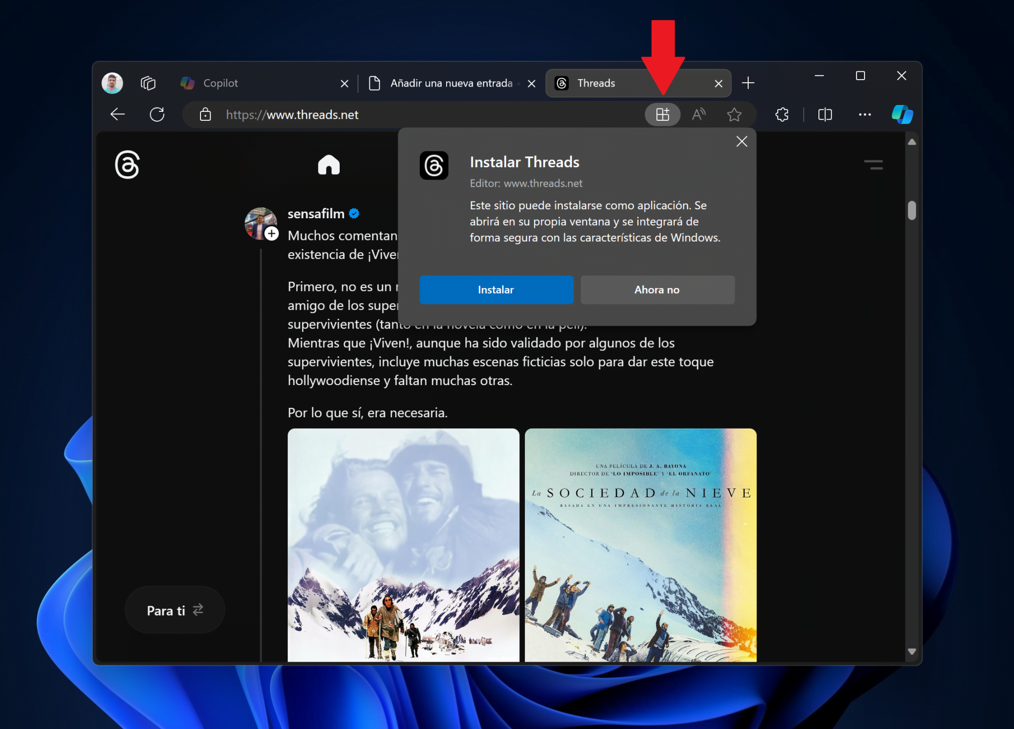 Cómo instalar Threads en tu PC con Windows | Microsofters