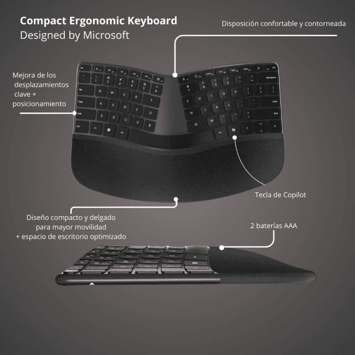 Incase Compact Ergonomic Keyboard: compacto y tecla Copilot | Microsofters