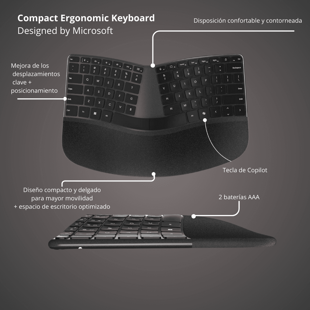 Incase Compact Ergonomic Keyboard: compacto y tecla Copilot | Microsofters