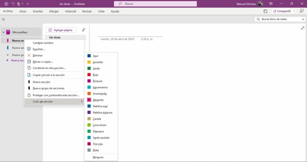 13 consejos para organizarte con OneNote en Microsoft 365 | Microsofters